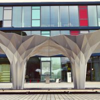 Foldfinding, Origami pavilion by Tal Freidman