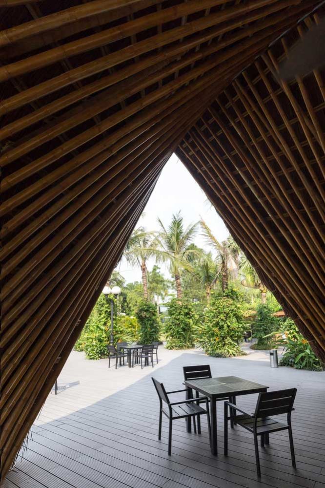 Flamingo Bamboo Pavilion by BambuBuild