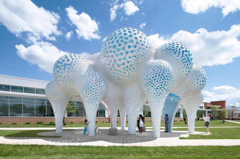 Pillars of Dreams Pavilion by Marc Fornes / THEVERYMANY