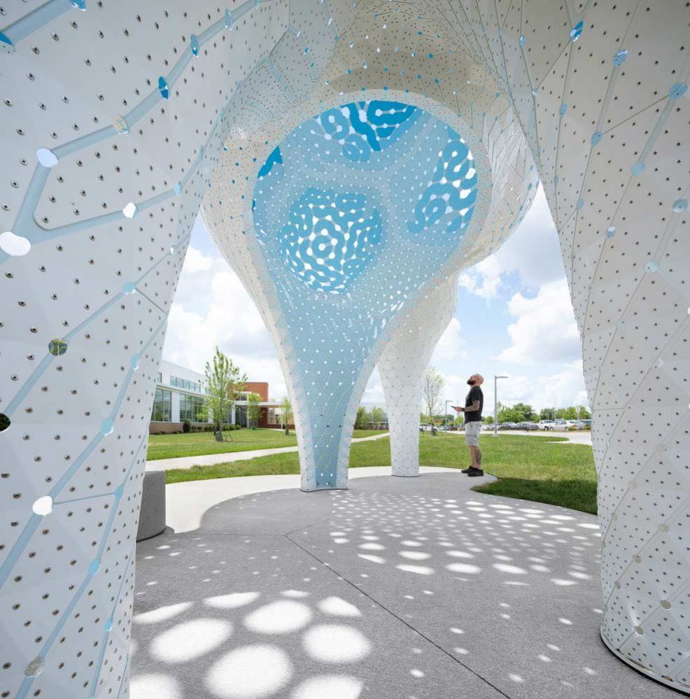 Pillars of Dreams Pavilion by Marc Fornes / THEVERYMANY