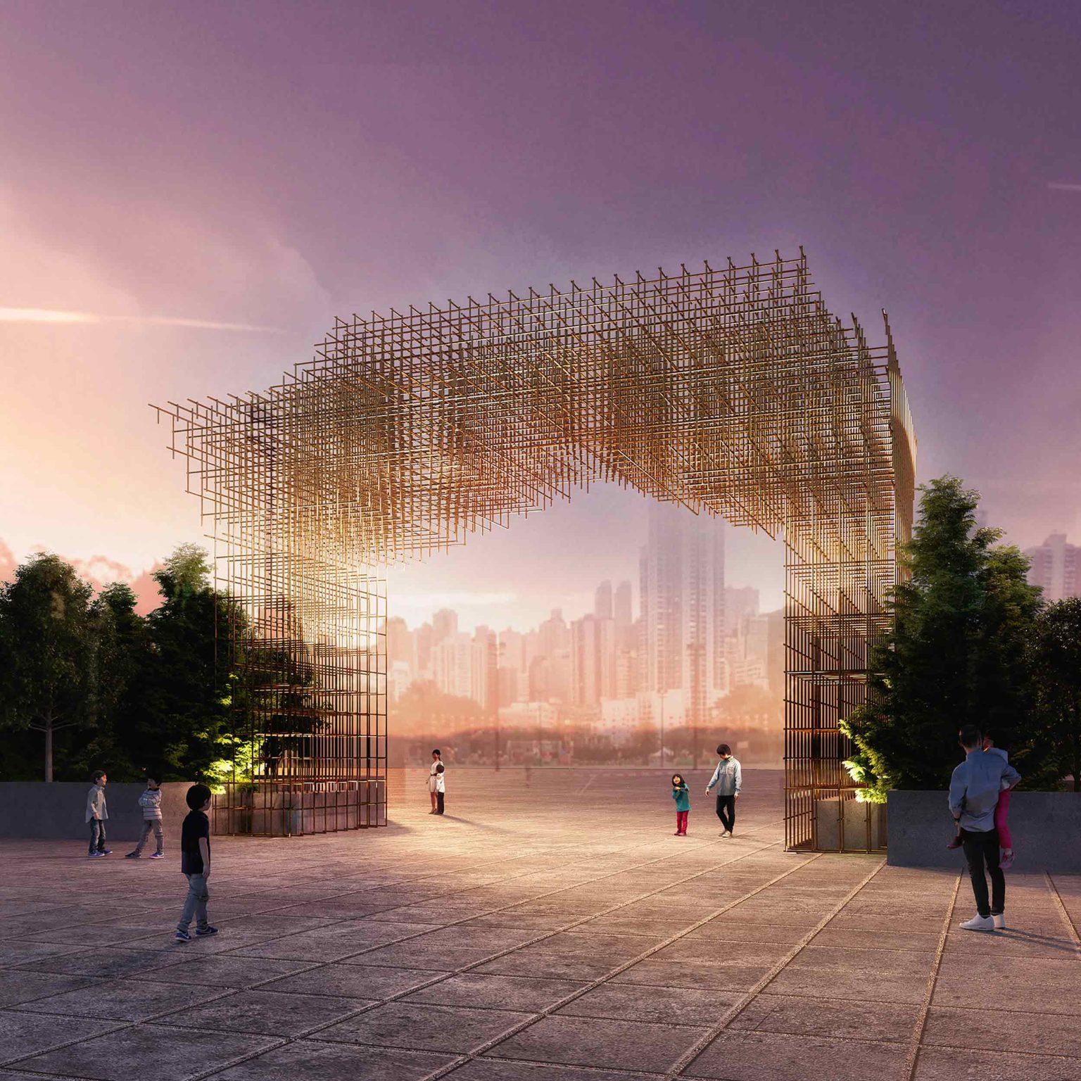 Urban Jungle Vertical Park by Part and KINO - ParametricArchitecture