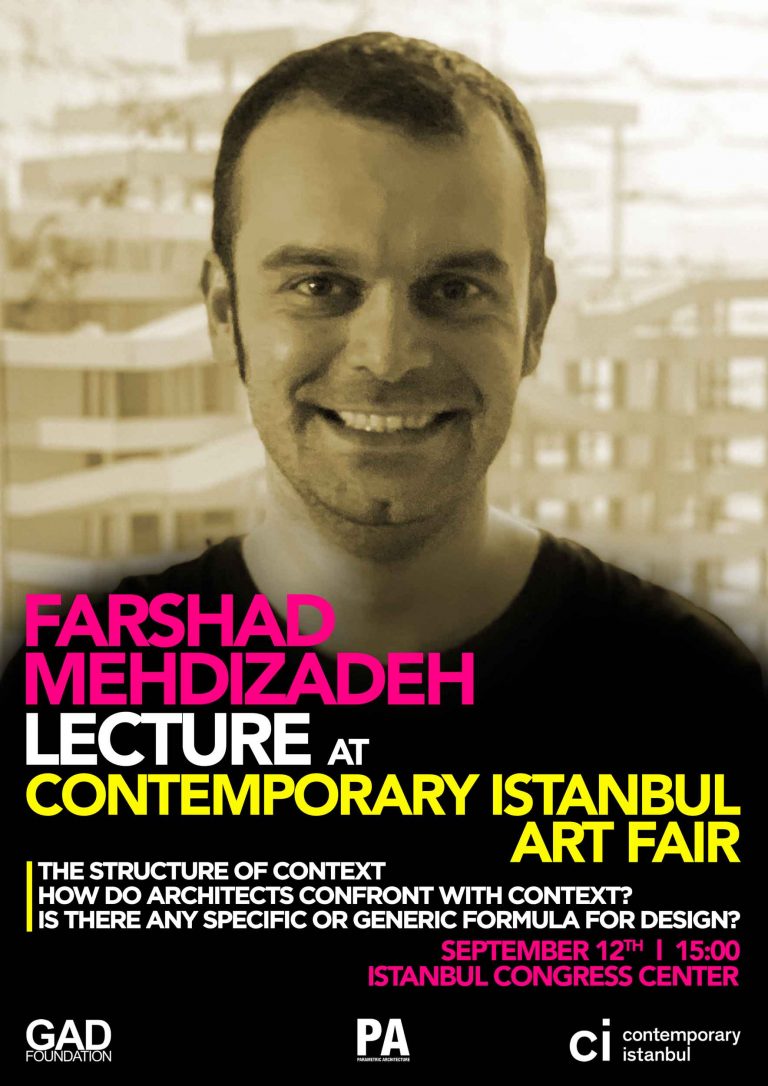Farshad Mehdizadeh Lecturing at Contemporary Istanbul Art Fair