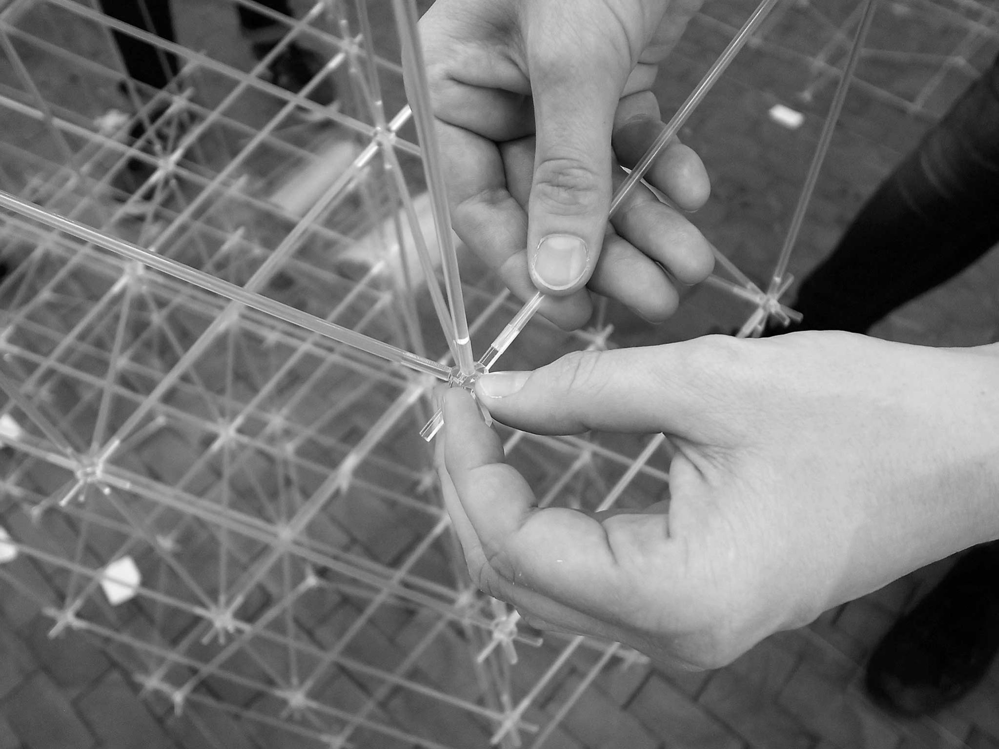 Straw Net Installation - PA | Architecture & Technology