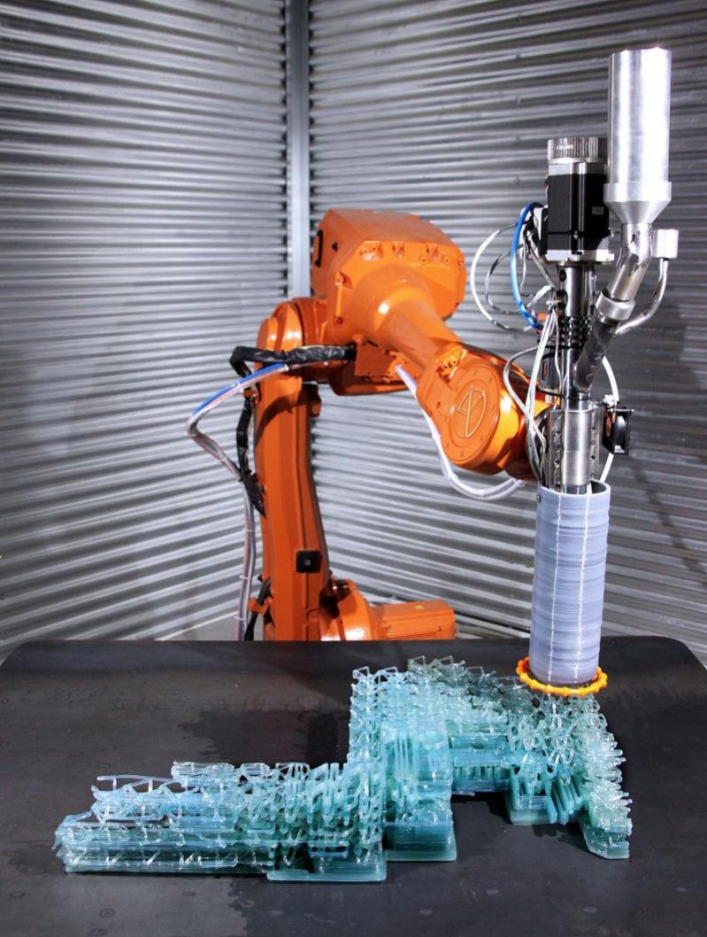 Voxel Chair Created by Bartlett Researchers Using Robotic 3D Printing