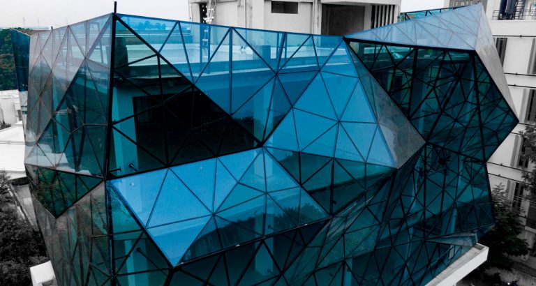 Iconic glass building by KPA Design Studio in India