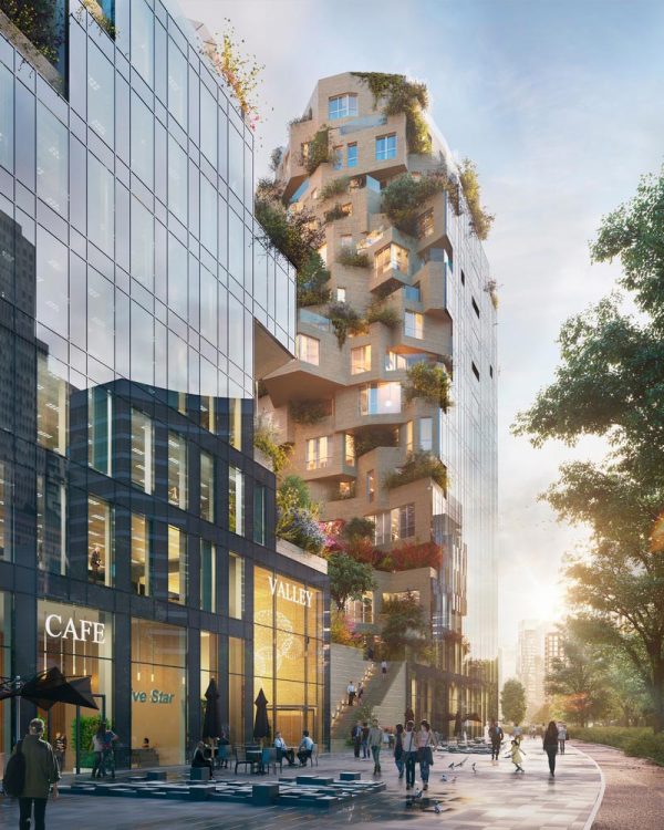 MVRDV's High Rise Ravel Plaza Complex Features Green Galore