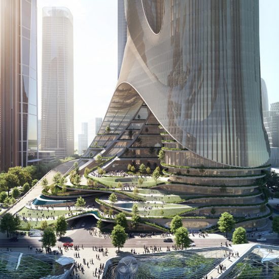 C Tower by ZHA Rising in the High-Rise Center of Shenzhen City