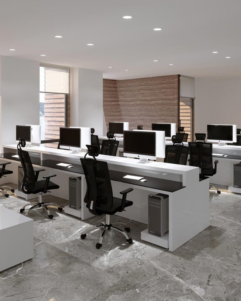 NG Architects Visualize a Twirling Ivy Office in Iran