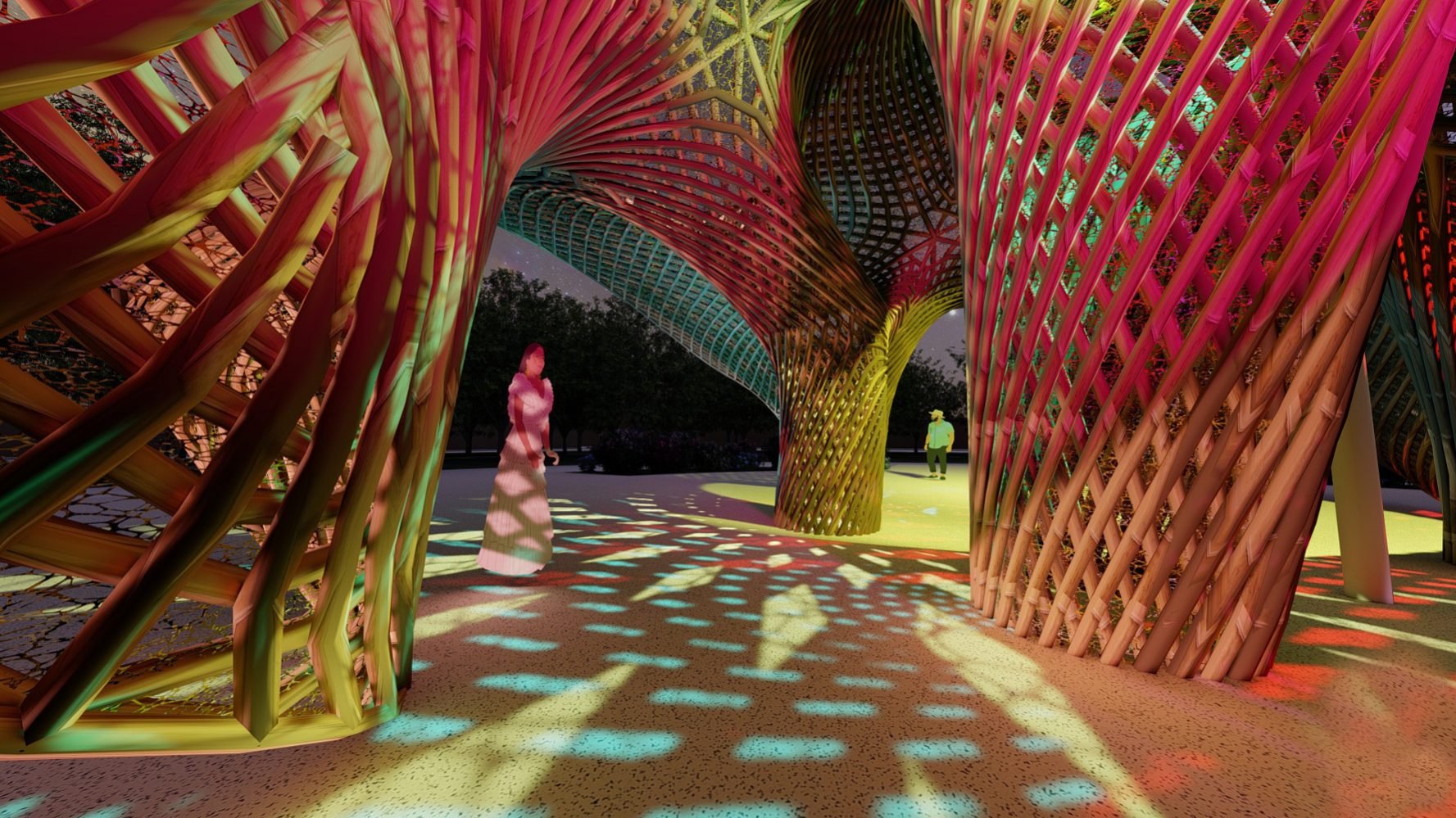 Tunnel Web Pavilion - Eco-Parametric Structures