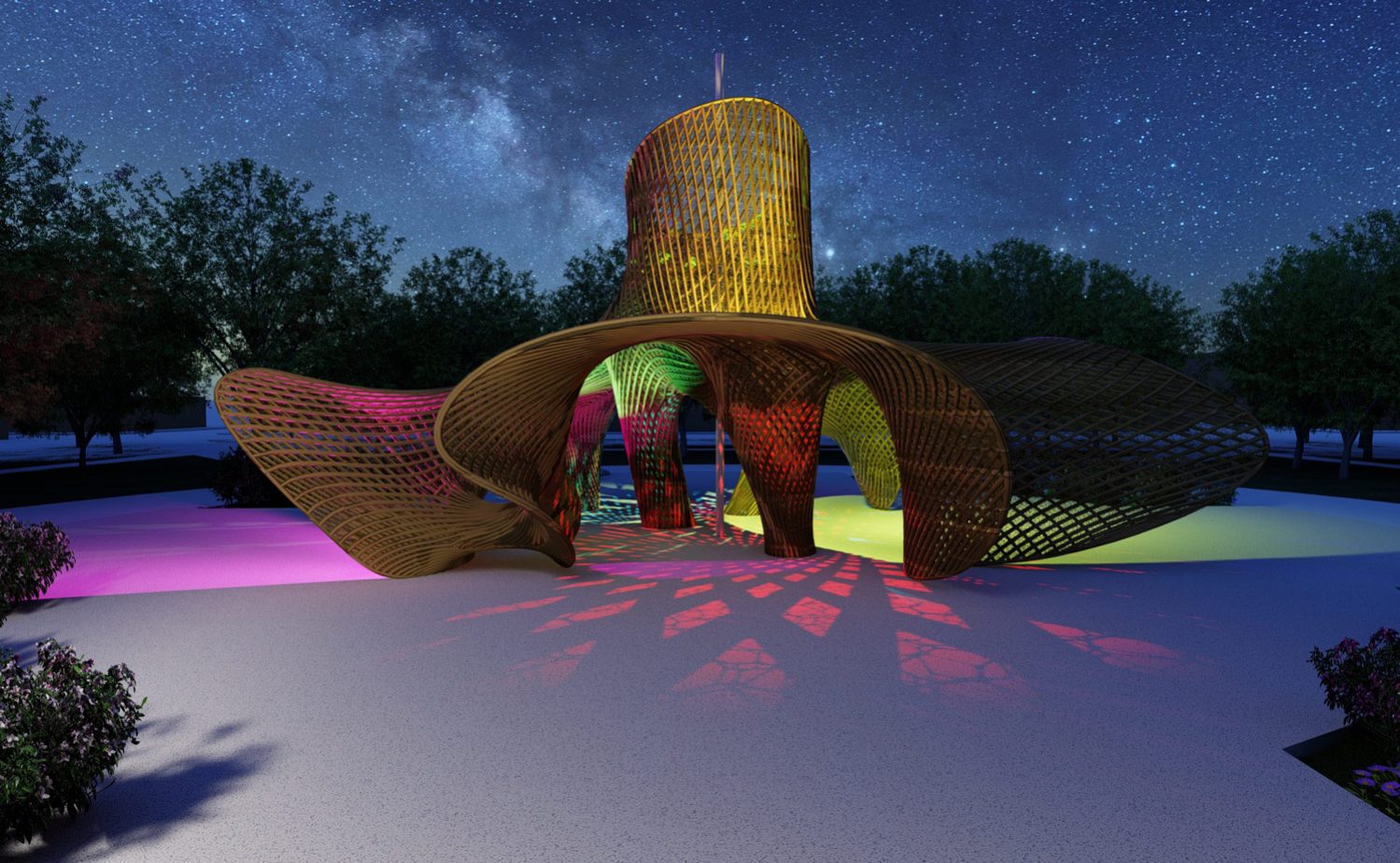 Tunnel Web Pavilion - Eco-Parametric Structures