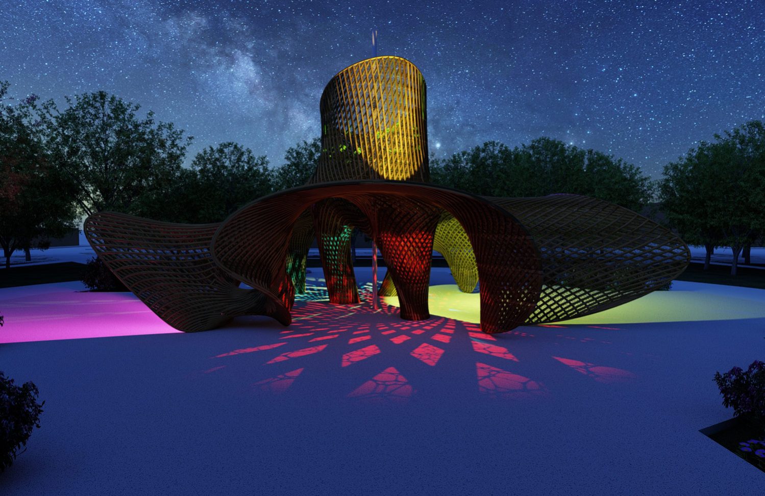 Tunnel Web Pavilion - Eco-Parametric Structures