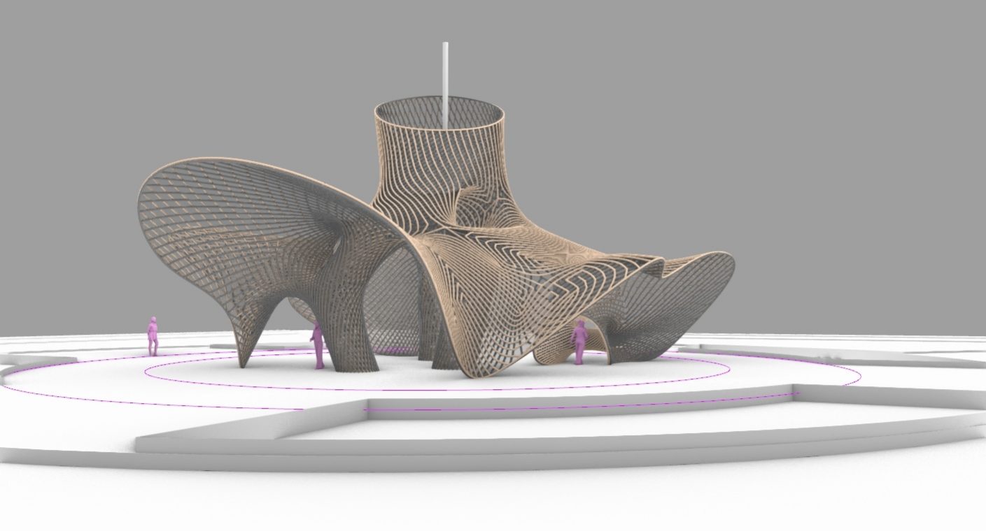 Tunnel Web Pavilion - Eco-Parametric Structures