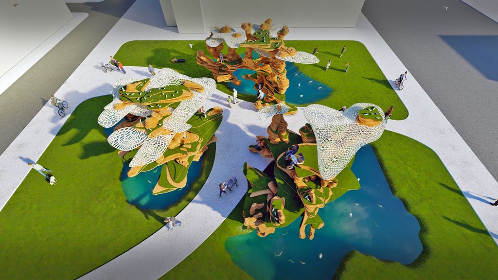 Hanging Eco-Gardens / Eco-Parametric Structures - PAACADEMY