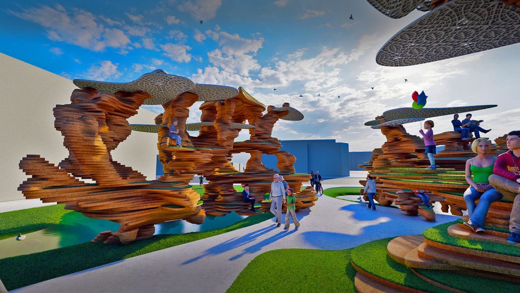 Hanging Eco-Gardens / Eco-Parametric Structures - PAACADEMY