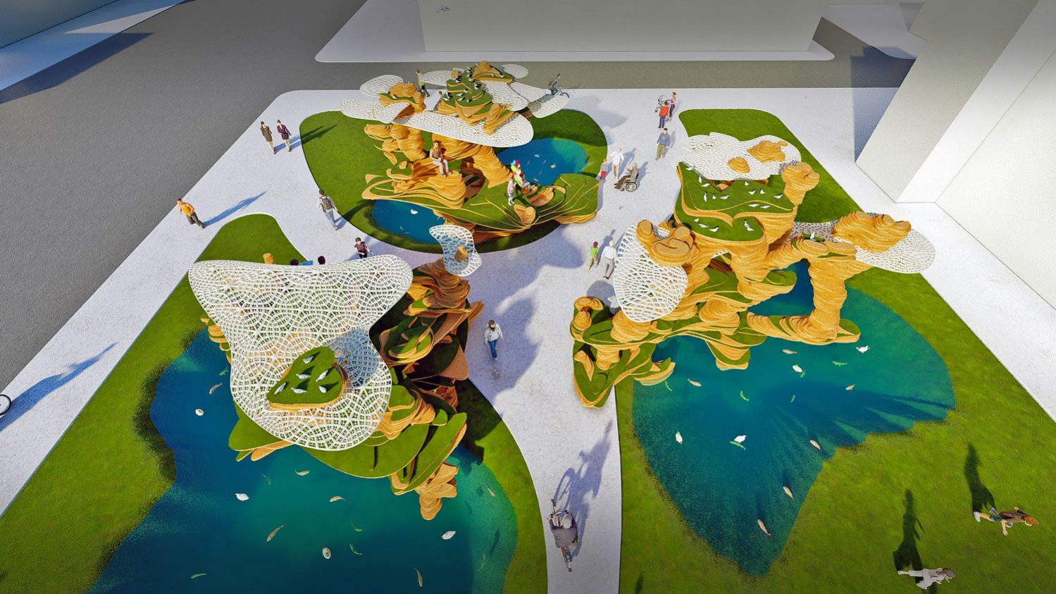 Hanging Eco-Gardens / Eco-Parametric Structures - PAACADEMY