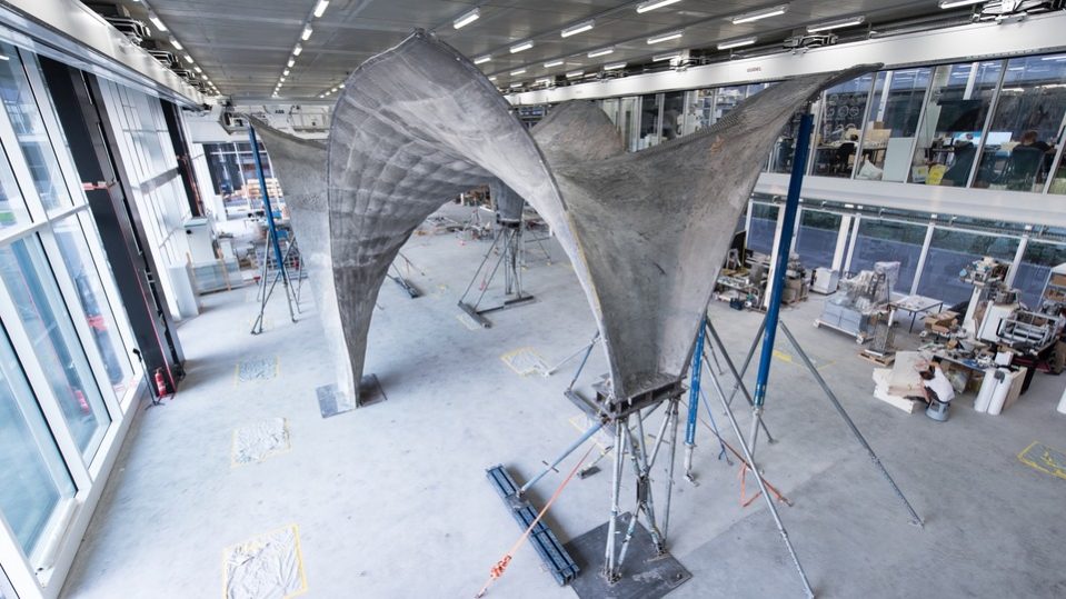 NEST HiLo: A Gaudian Concrete Shell Roof by BRG & ETH Zurich