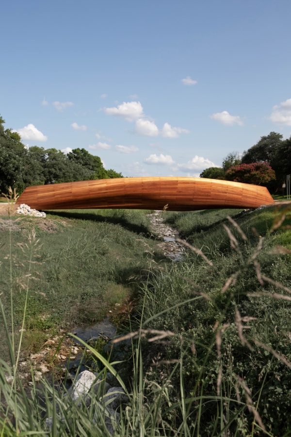 Drift Bridge Crafted in Timber and Steel by Volkan Alkanoglu