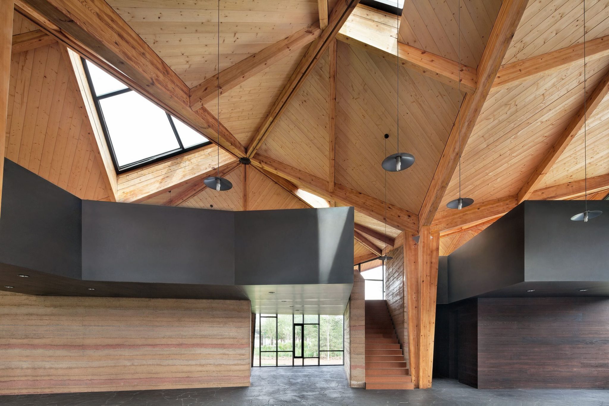 Forest Building Triangulated & Trussed by Trace Architecture Office