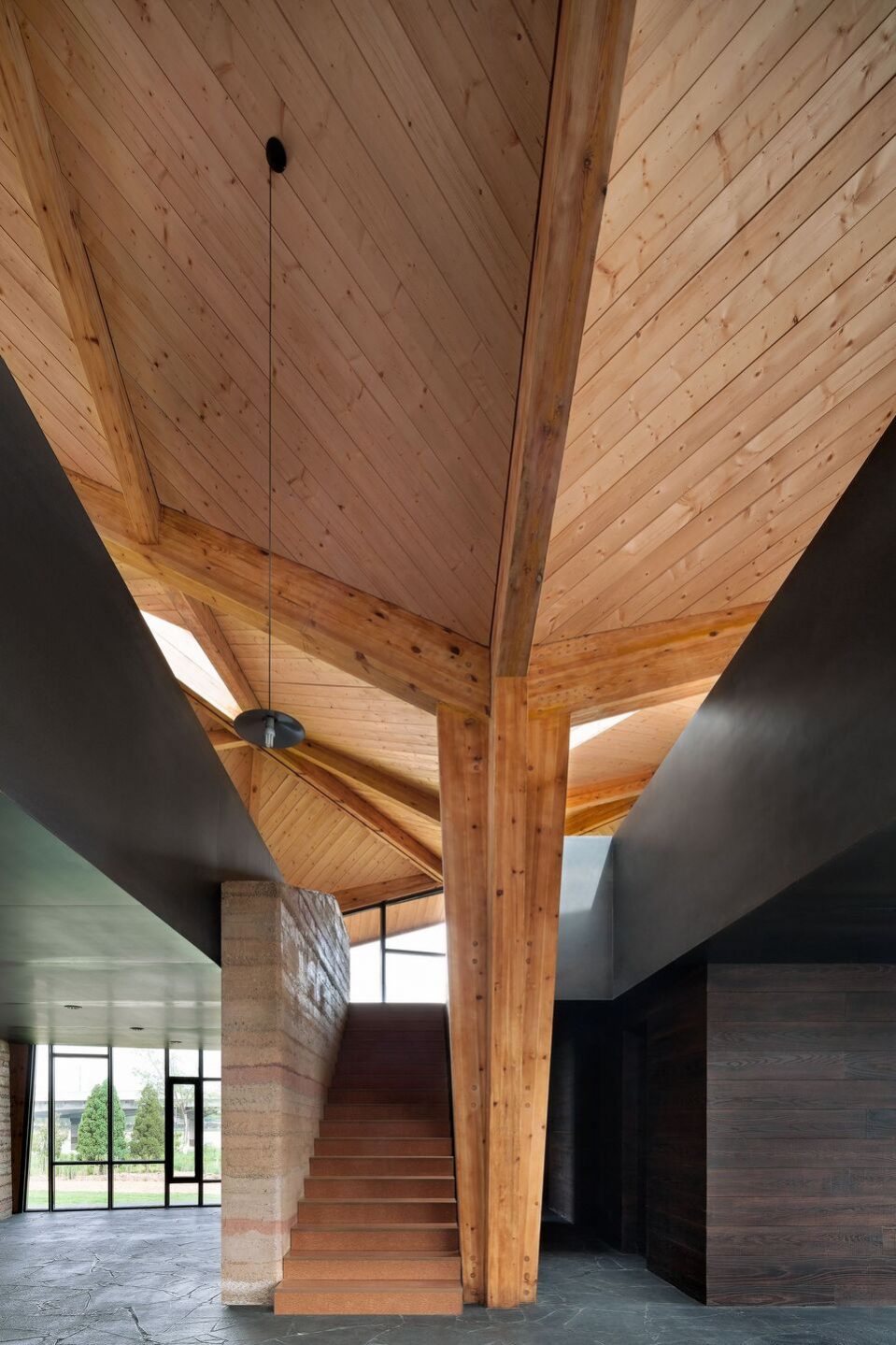 Forest Building Triangulated & Trussed by Trace Architecture Office