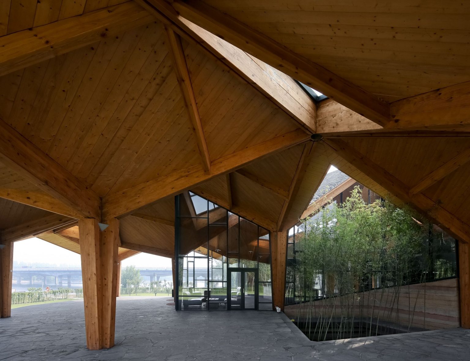 Forest Building Triangulated & Trussed by Trace Architecture Office