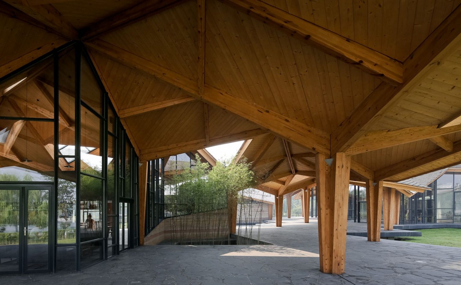 Forest Building Triangulated & Trussed by Trace Architecture Office