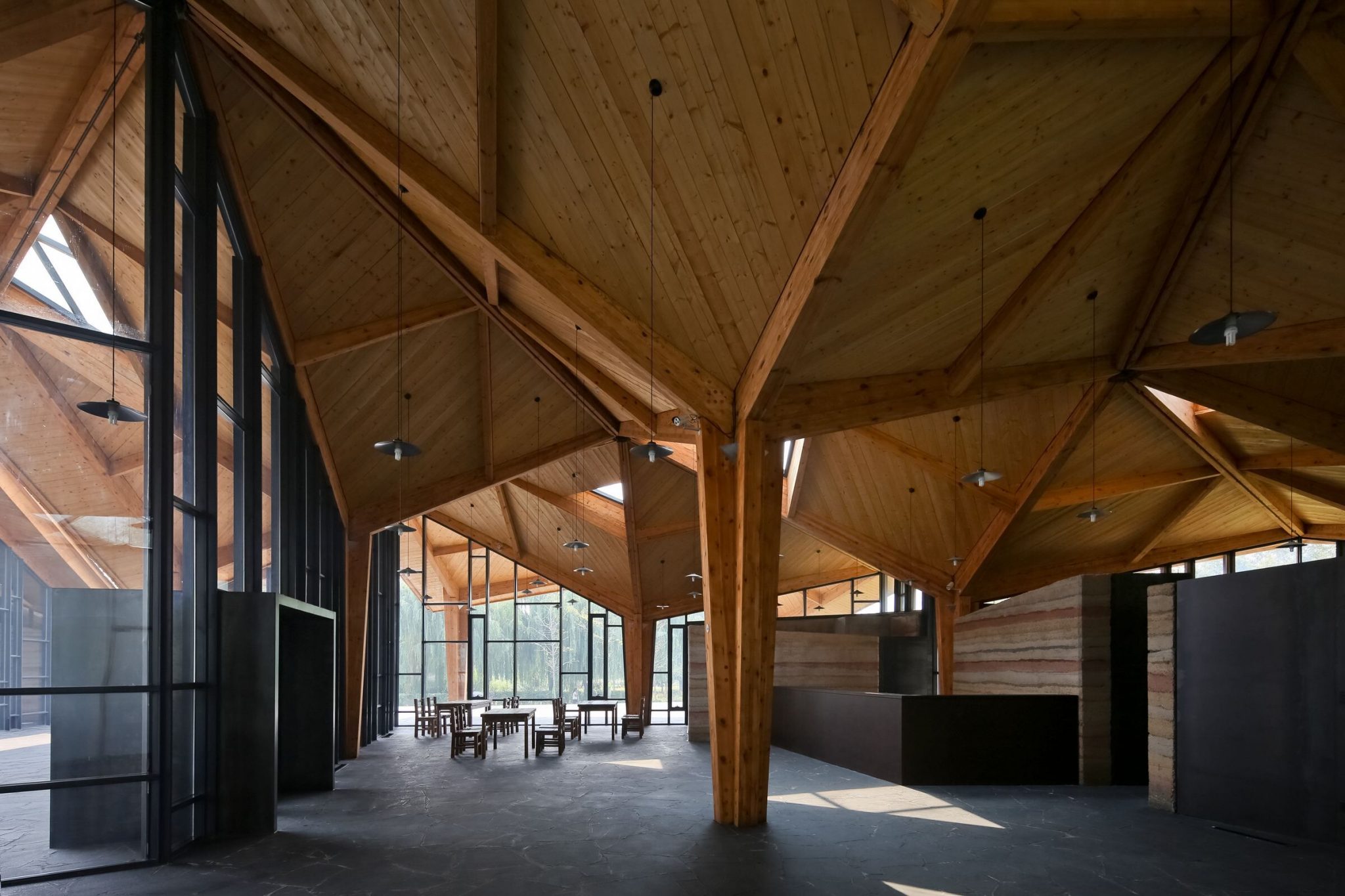 Forest Building Triangulated & Trussed by Trace Architecture Office