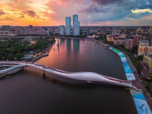 Atyrau Bridge: A Shelled Magnificence Woven by New Moon Architects