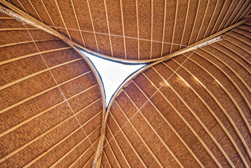 Wind Pavilion: Flaunting Curves Woven in Bamboo by Tongji CAUP