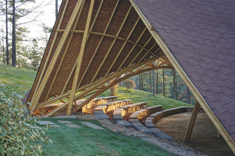 Wind Pavilion: Flaunting Curves Woven in Bamboo by Tongji CAUP