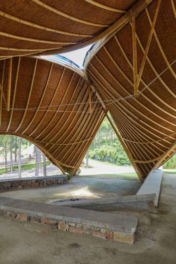 Wind Pavilion: Flaunting Curves Woven in Bamboo by Tongji CAUP
