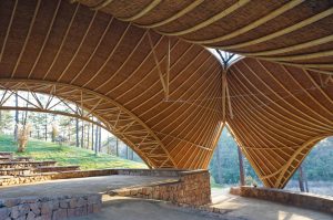 Wind Pavilion: Flaunting Curves Woven in Bamboo by Tongji CAUP