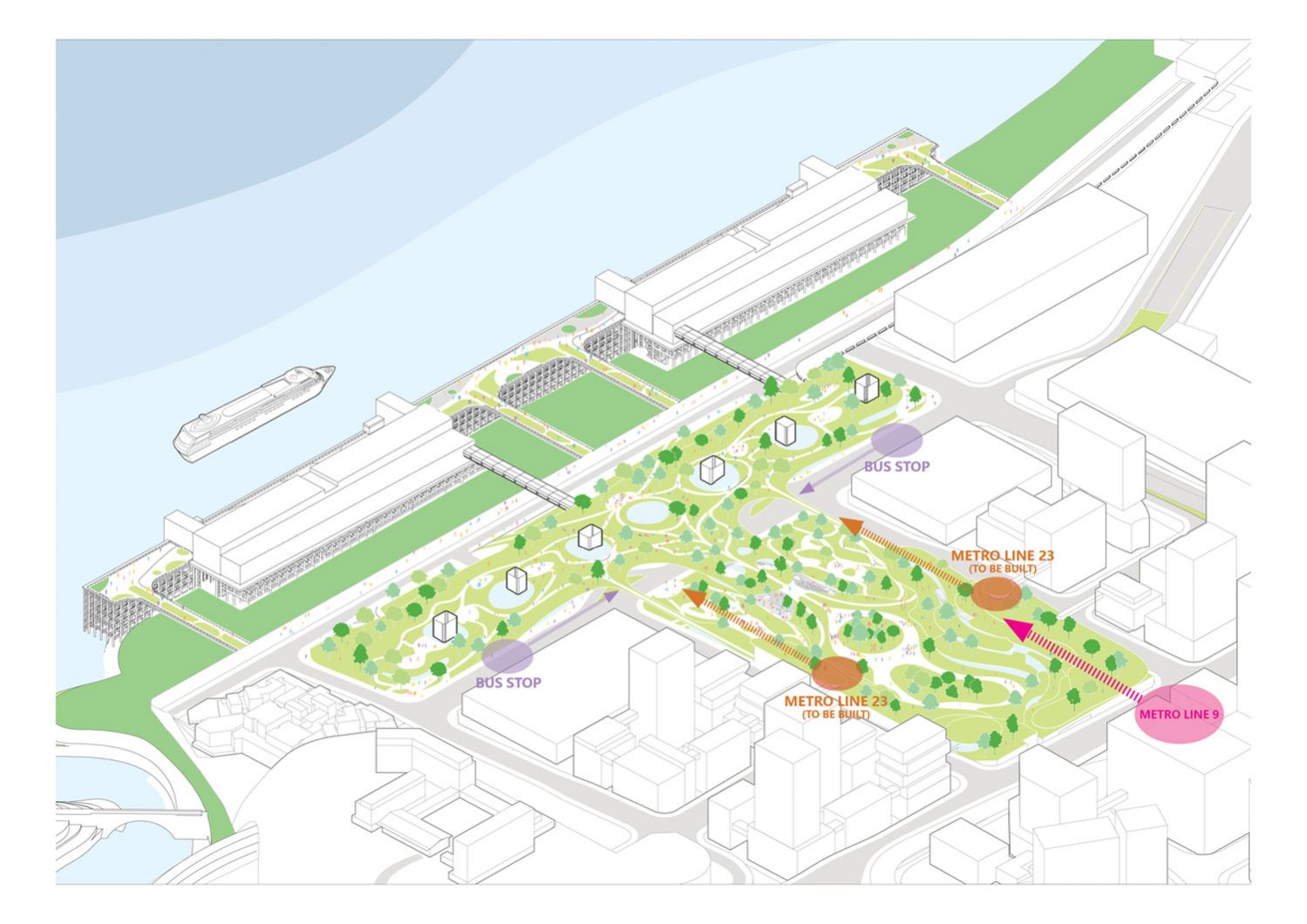 Gantry Crane, MAD Architects’ Innovative Cruise Terminal in China