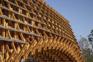 Timber Bridge in Gulou Waterfront By LUO Studio