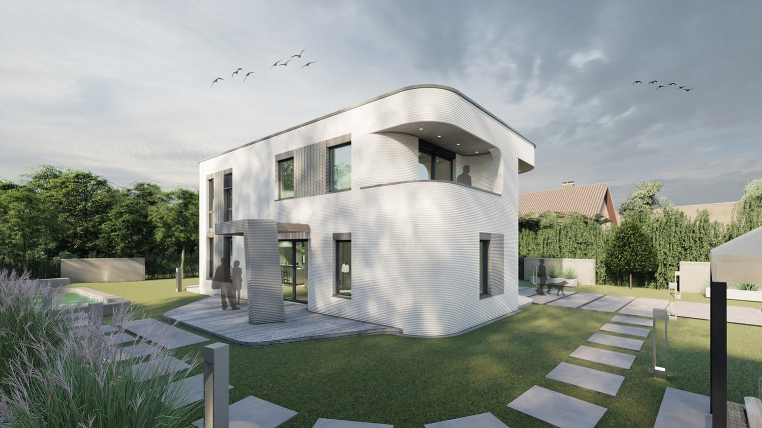 3D Printed House By Mense Korte Architekten & PERI 3D Construction
