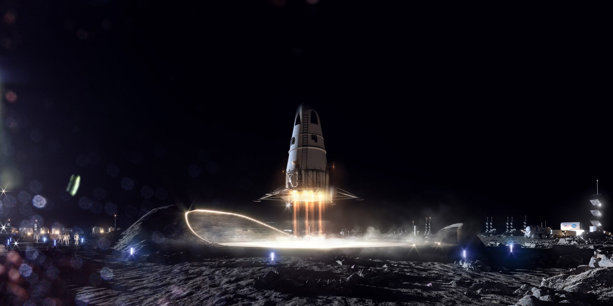 Moon Village, The First Self-Sufficient Lunar Masterplan By SOM and ESA