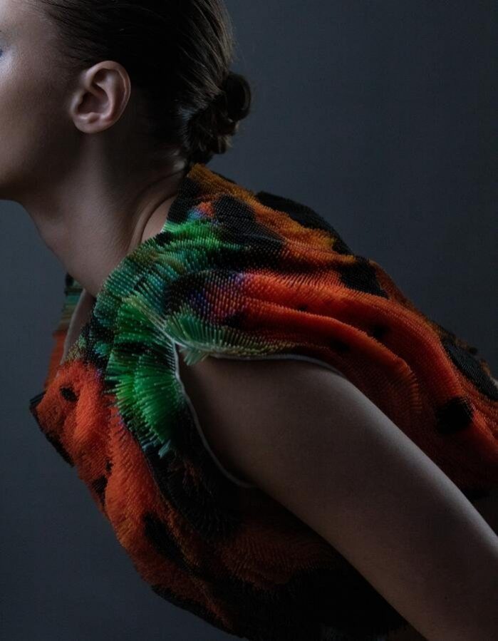 Setae, A 3D Printed Wearable By Julia Koerner Inspired By Butterfly Wings