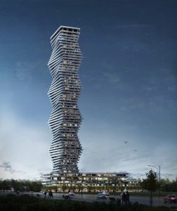 M City's 61-storey twisted tower by CORE Architects In Canada