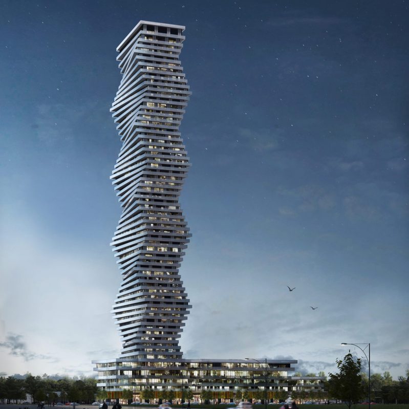M City's 61-storey twisted tower by CORE Architects In Canada