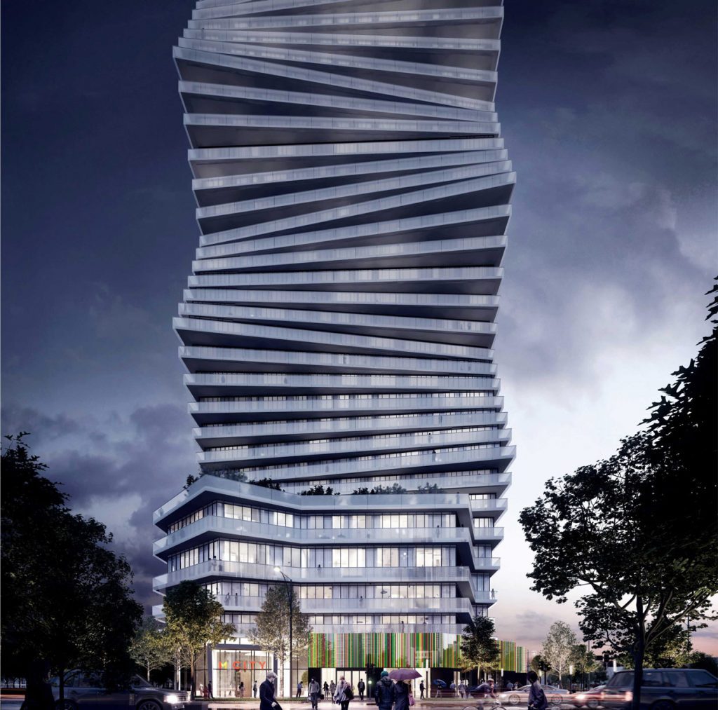 M City's 61-storey twisted tower by CORE Architects In Canada