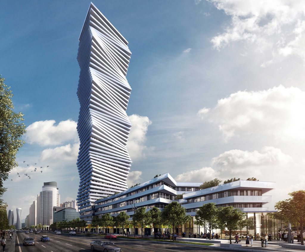 M City's 61-storey twisted tower by CORE Architects In Canada