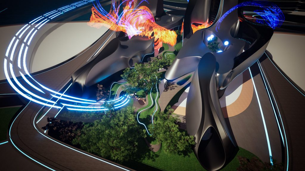 META-Fluid Studio's Nature Curing Hub in Metaverse