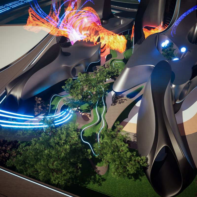 META-Fluid Studio's Nature Curing Hub in Metaverse