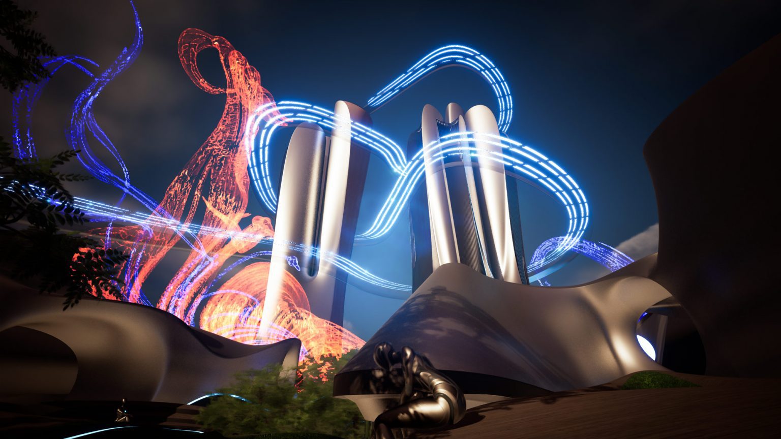 META-Fluid Studio's Nature Curing Hub in Metaverse