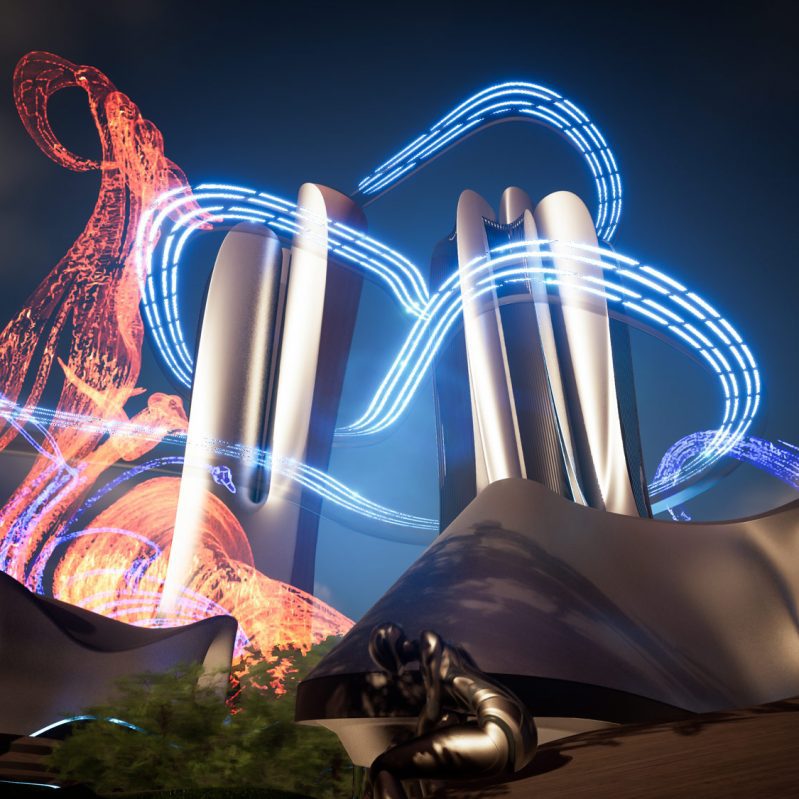 META-Fluid Studio's Nature Curing Hub in Metaverse