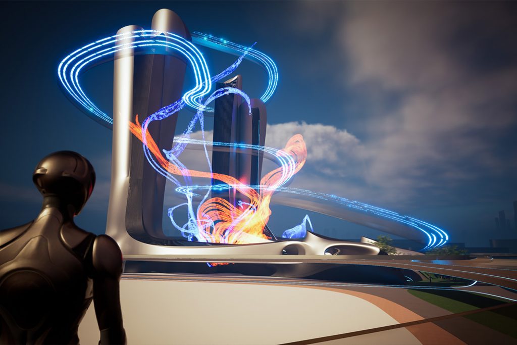 META-Fluid Studio's Nature Curing Hub in Metaverse