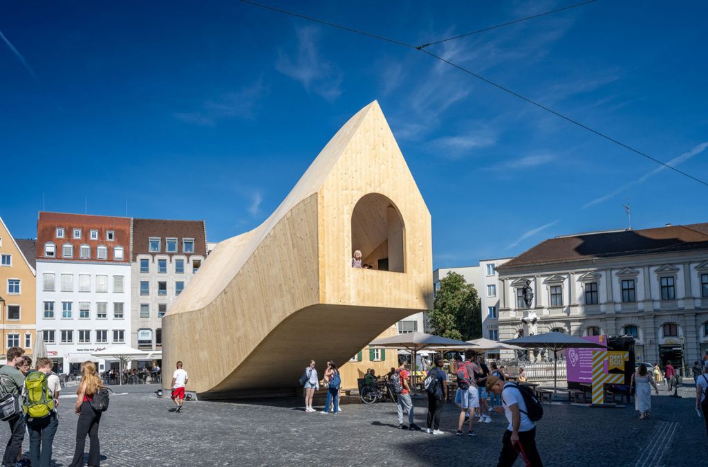 NEXT500, MVRDV's New Fluid Pavilion Of Timber in Germany