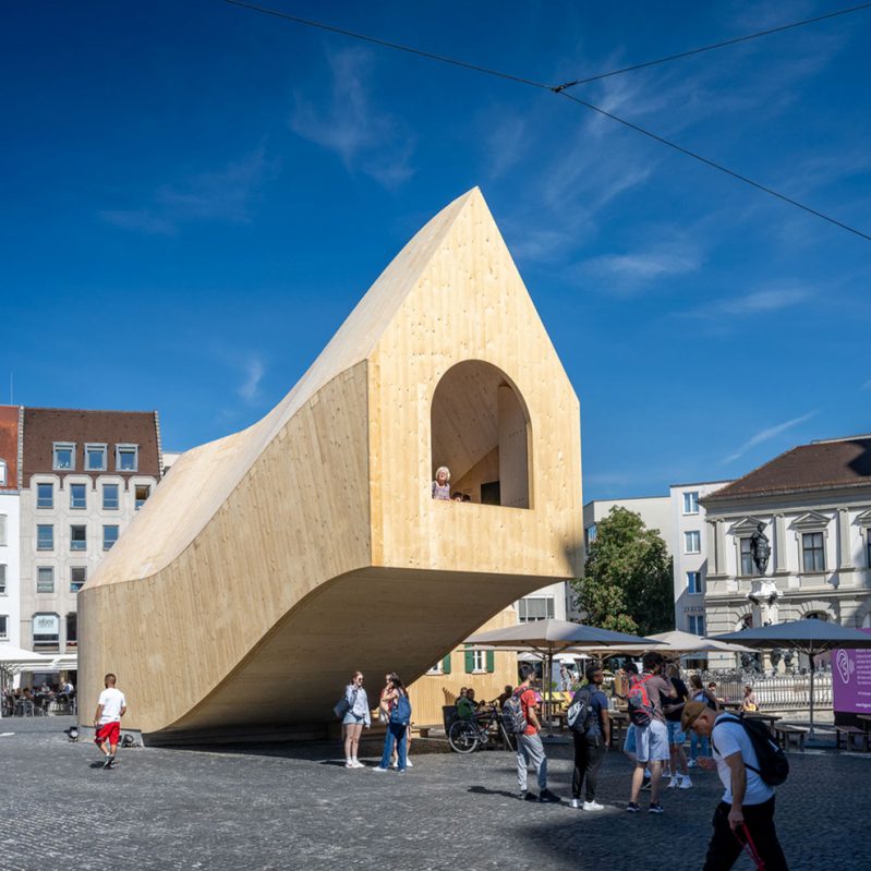 NEXT500, MVRDV's New Fluid Pavilion Of Timber in Germany