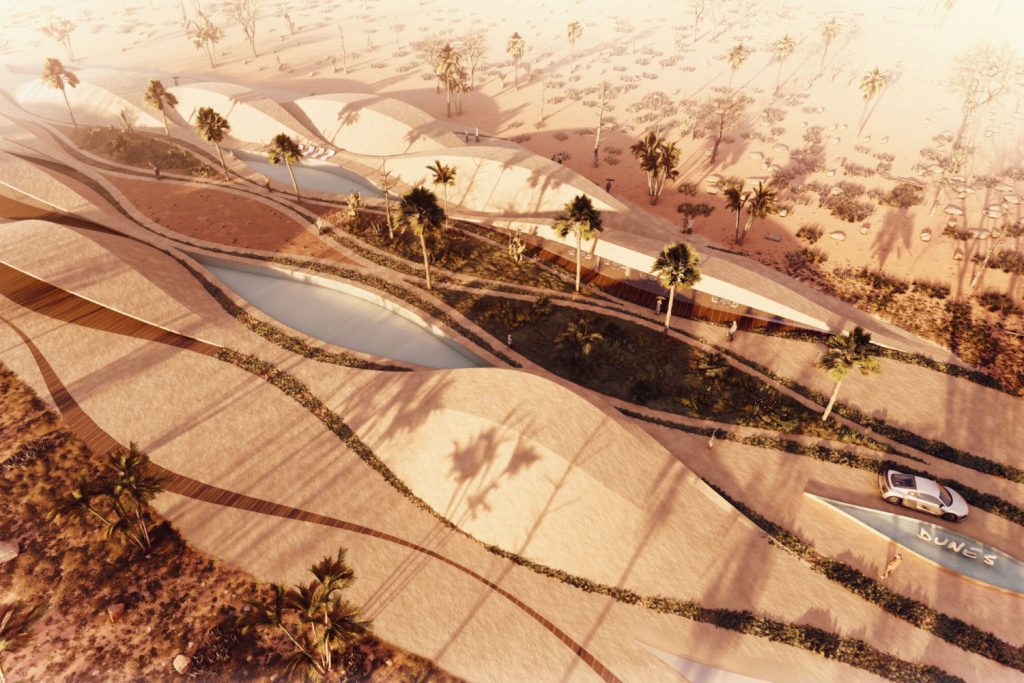 The connection between human-made and nature: Dunes Resort