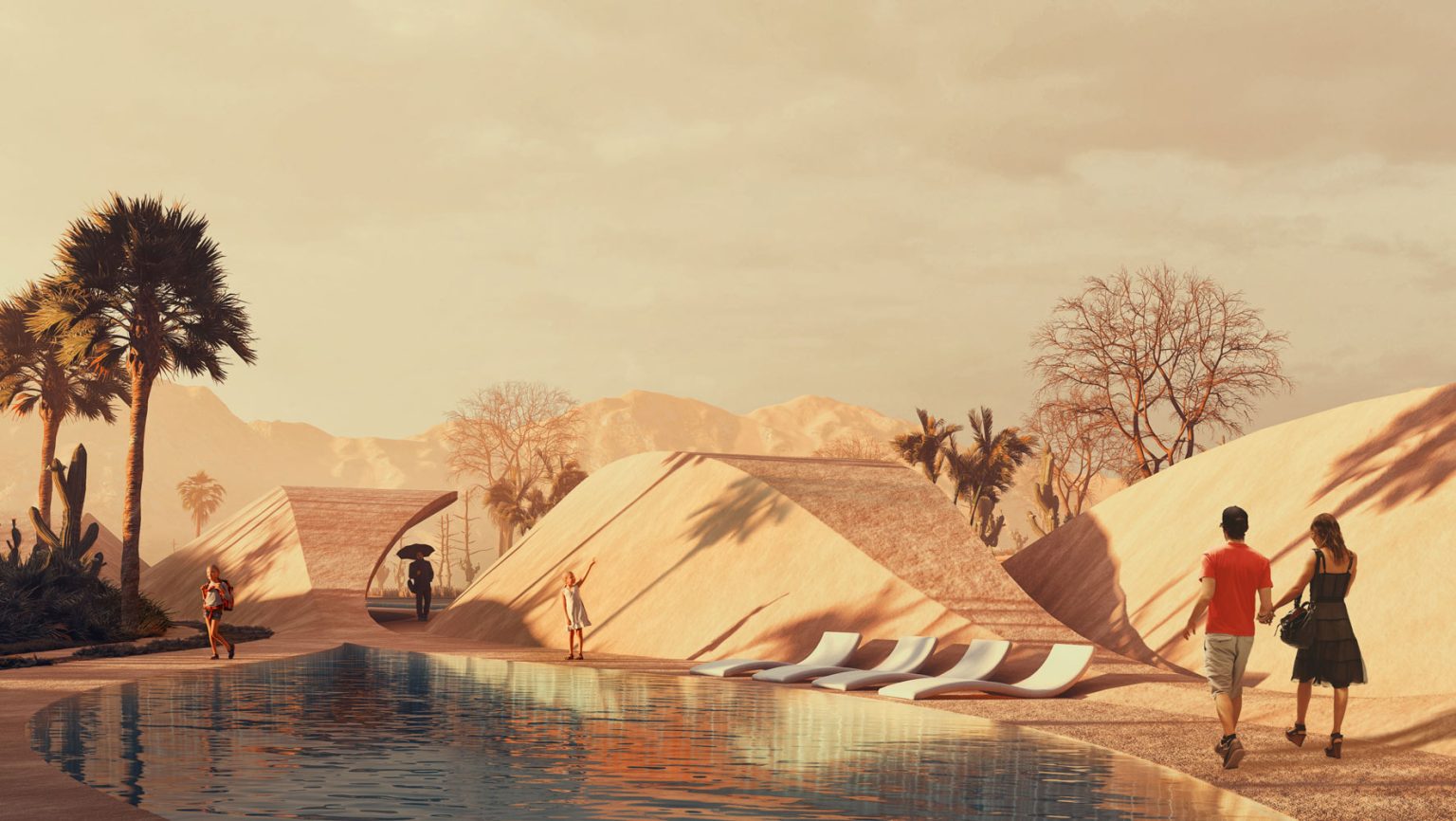 The connection between human-made and nature: Dunes Resort