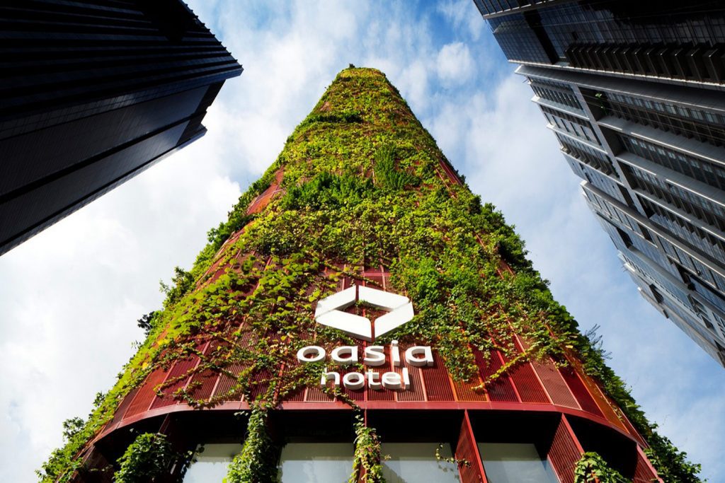 Oasia Hotel Downtown is a model of urban tropics land use intensification